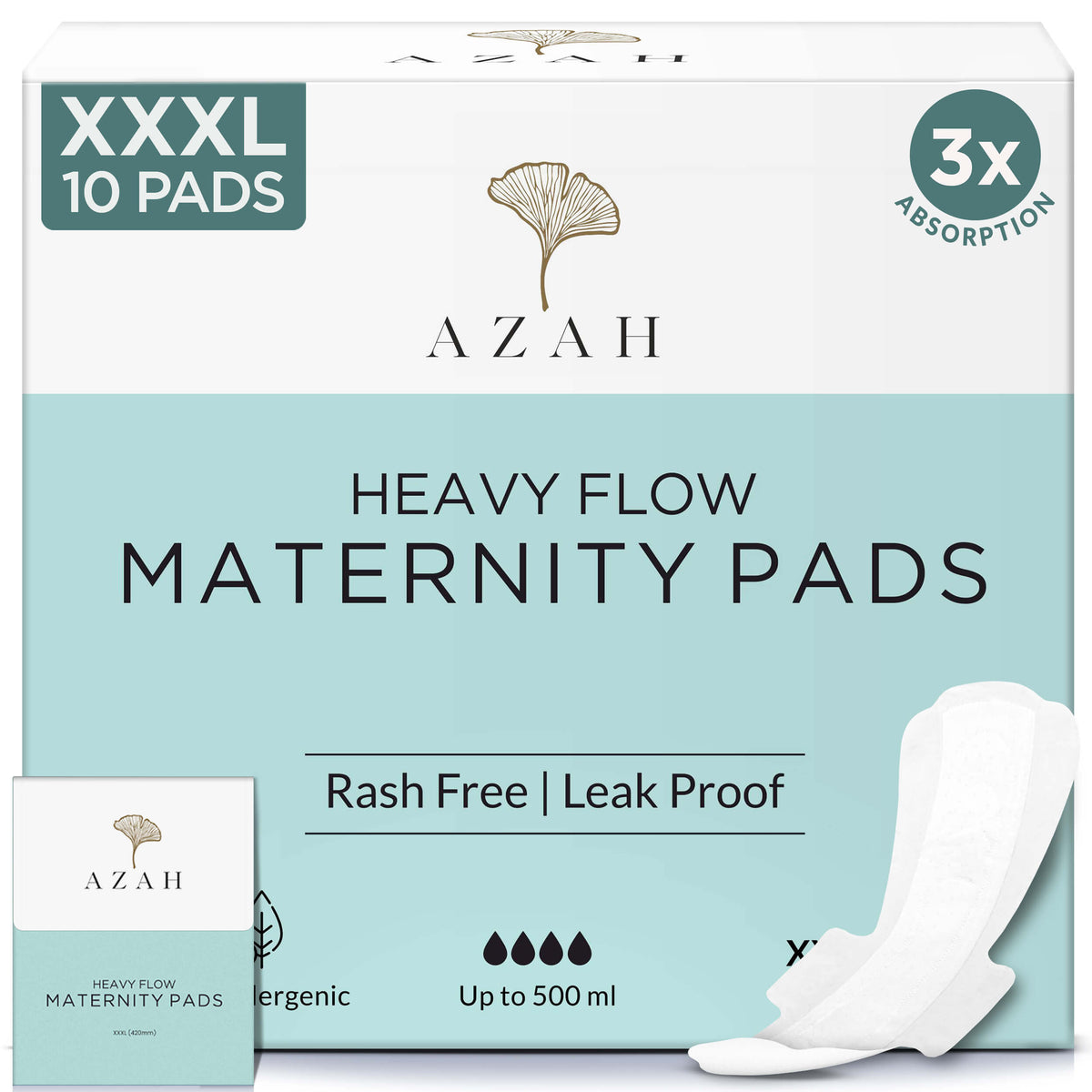 Buy Azah Maternity Pads Online | Heavy Flow Postpartum Pads