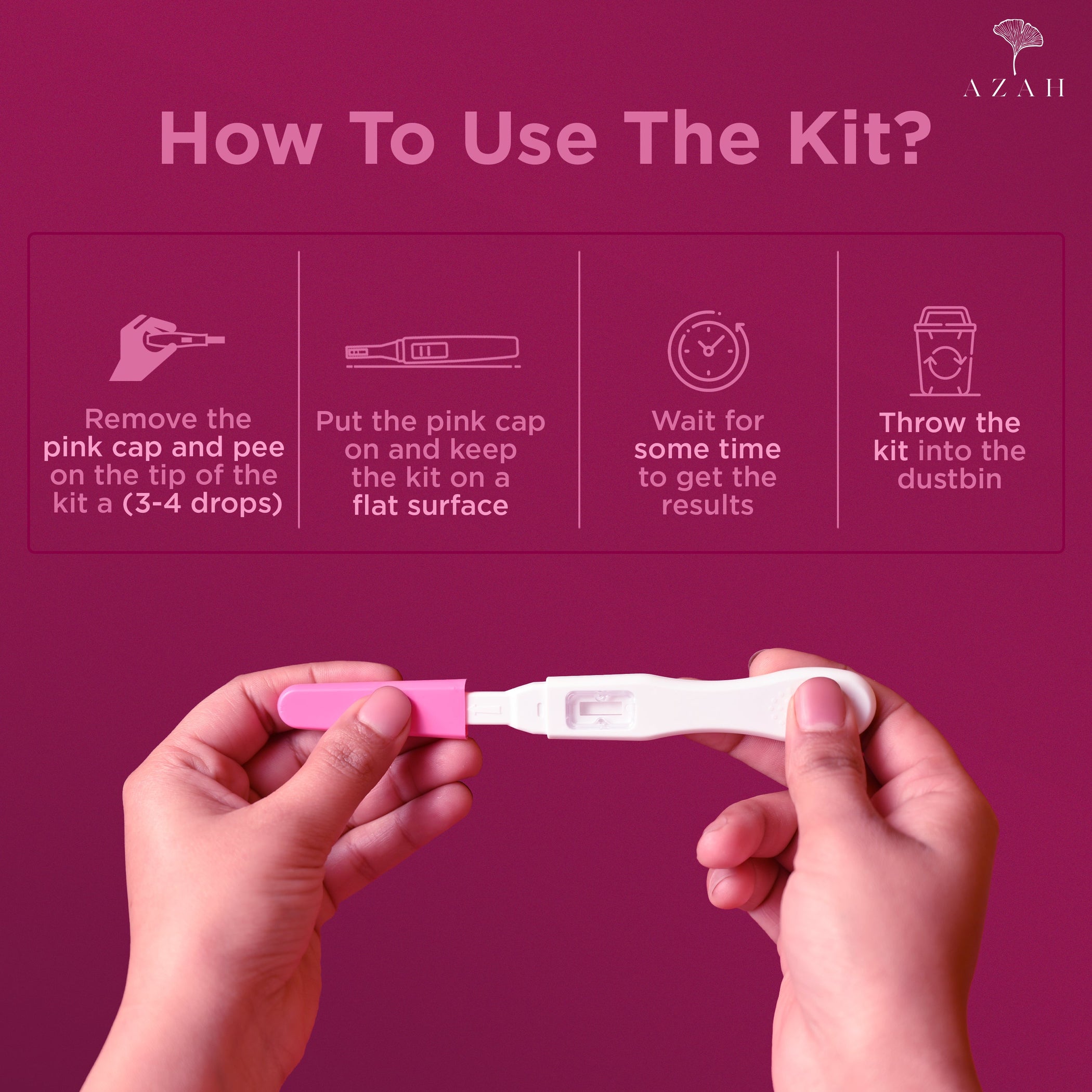 Pregnancy Test Kit for AZAH | 99% Accurate Kit Pack of 1 | Pregnancy T ...
