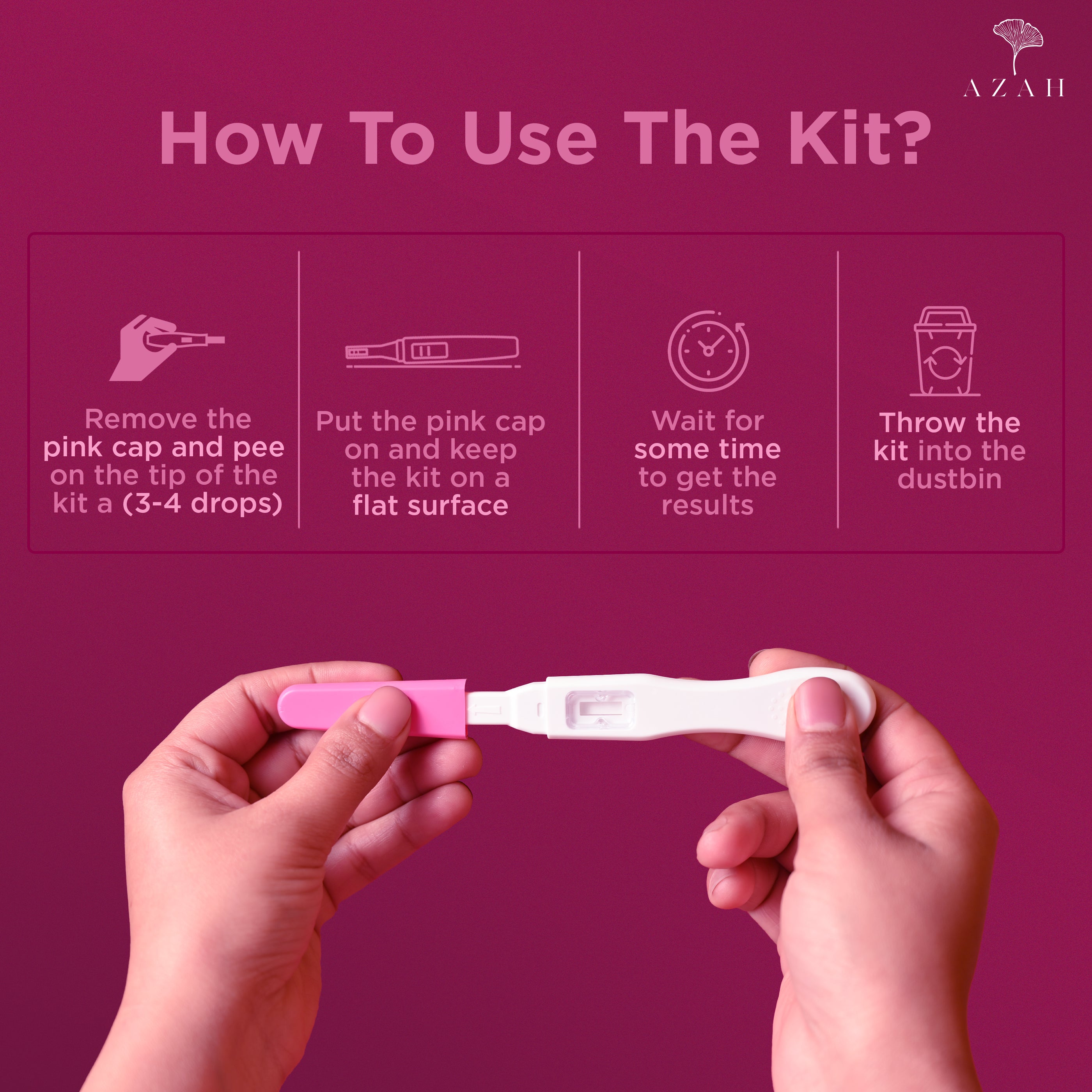 Pregnancy Test Kit for AZAH | 99% Accurate Kit Pack of 1 | Pregnancy T ...