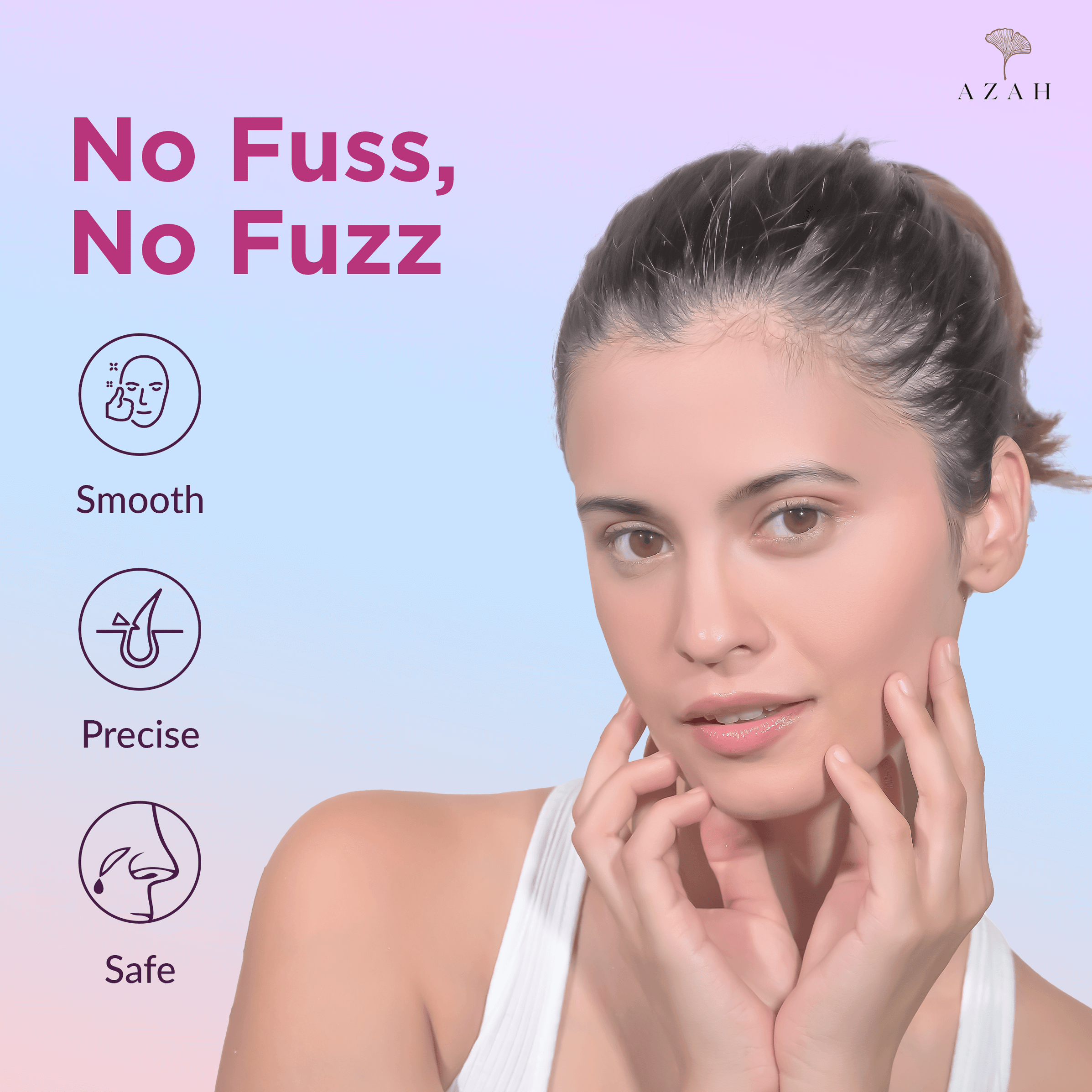 Buy Azah Feather Touch Face Razor For Women Online | Pain-Free Facial Razor