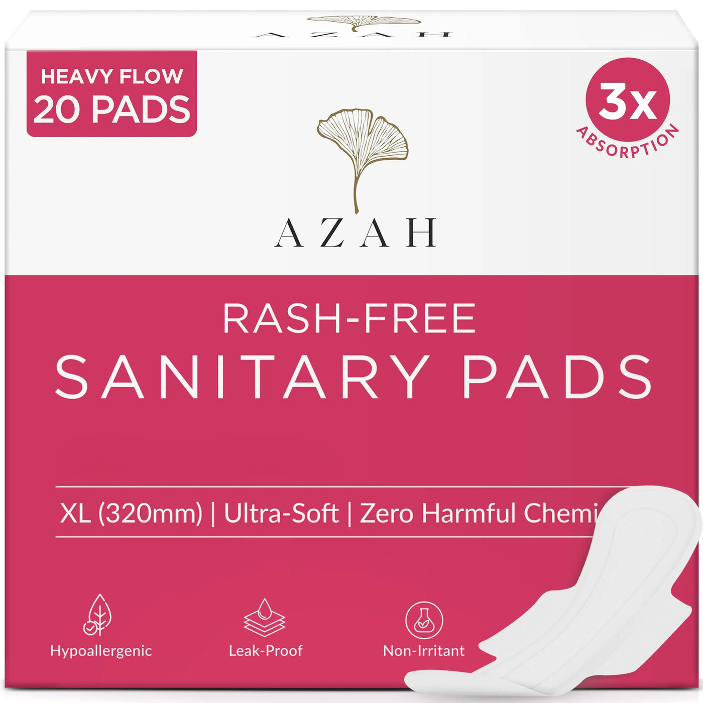 Buy Azah Rash-Free Sanitary Pads Online | Leak-Proof Period Pads for Women