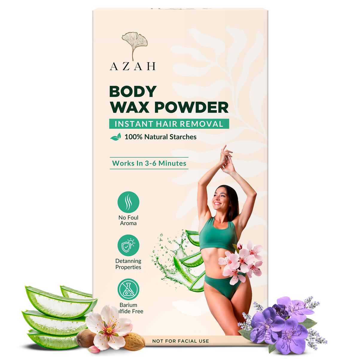 Azah Body Wax Powder For Women | Instant & Painless Hair Removal