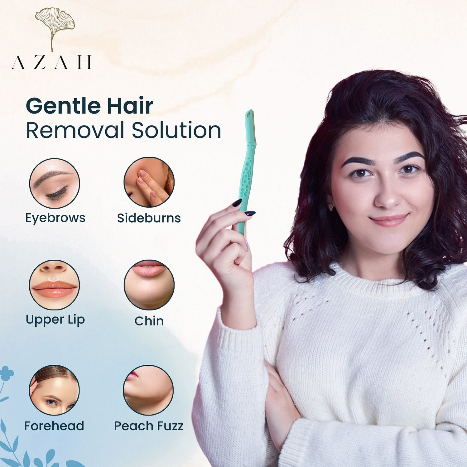 Face Razor For Women Effortless Facial Hair Removal | Azah.in